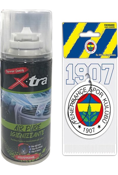 Xtra Araç Klima Bombası (150 Ml) + Lisanslı Fenerbahçe Kokusu Xtra Araç Klima Bombası (150 Ml) + Lisanslı Fenerbahçe Kokusu