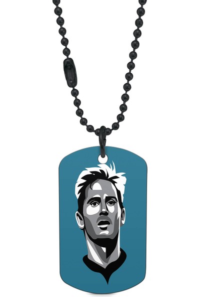 Lampard Siyah Renk Künye / Kolye DFT4454