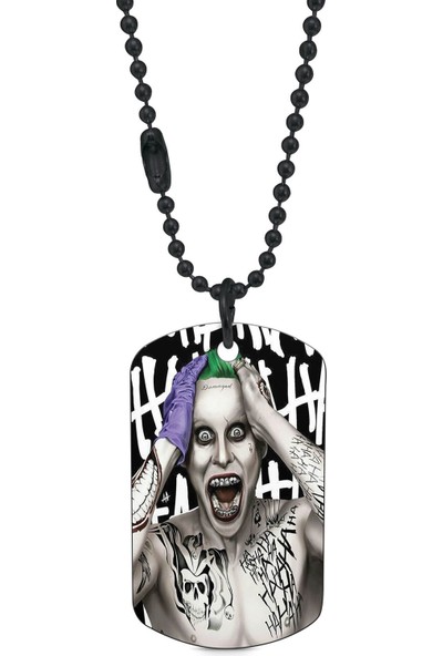 Joker Siyah Renk Künye / Kolye DFT5041
