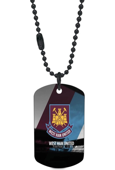 West Ham United Siyah Renk Künye / Kolye DFT4521