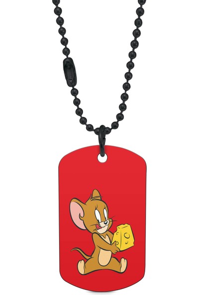 Tom ve Jerry Siyah Renk Künye / Kolye DFT5051