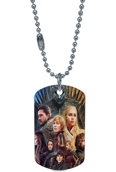 Game Of Thrones Gümüş Renk Künye / Kolye DFT2411 Game Of Thrones Gümüş Renk Künye / Kolye DFT2411