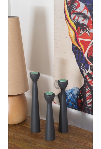 Homeasy Ahşap Dekoratif Tealight Mumluk Şamdan 3'lü Set Doğal Homeasy Ahşap Dekoratif Tealight Mumluk Şamdan 3'lü Set Doğal