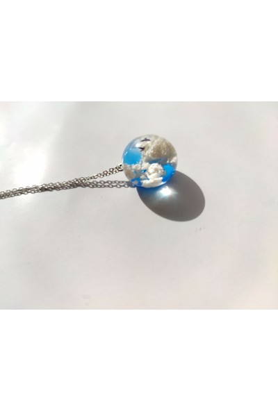 Berna Büyük Boy Gökyüzü Kolye