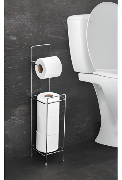 Sas Ayaklı Wc Kağıtlı Tuvalet Kagıtlığı Krom Kaplama Yedek Kağıt Hazneli Sas Ayaklı Wc Kağıtlı Tuvalet Kagıtlığı Krom Kaplama Yedek Kağıt Hazneli