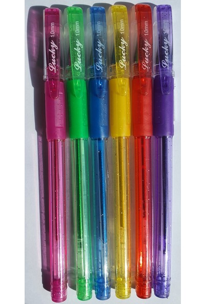 Cmk Simli Jel Mürekkepli Renkli Tükenmez Kalem Seti 6'lı Paket 6 Renk Cmk Simli Jel Mürekkepli Renkli Tükenmez Kalem Seti 6'lı Paket 6 Renk