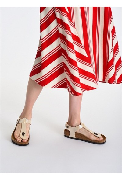 Birkenstock Kairo Bf Inci Beyaz Parmak Arası Kadın Sandalet 1006174 V4