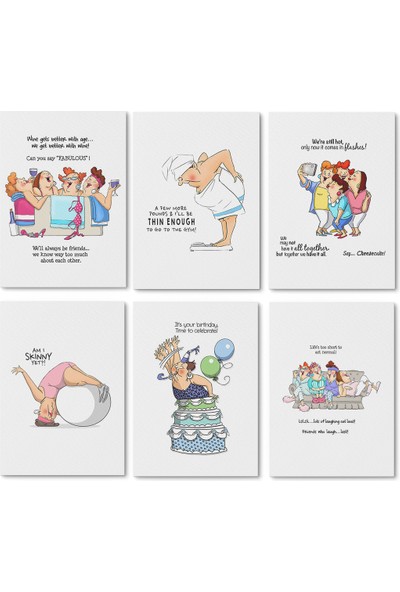 Hrs Kartpostal Tebrik Kartı Seti 6'lı