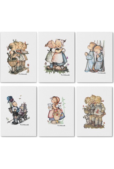 Hrs Kartpostal Tebrik Kartı Seti 6'lı