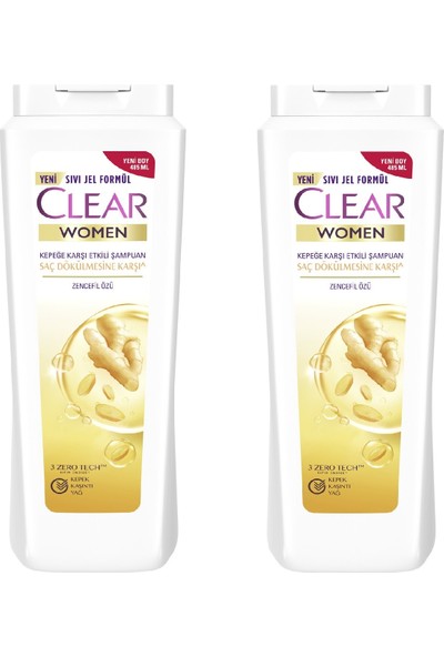 Clear Women Saç Dökülmesine Karşı 485 ml - 2'li Avantaj Paketi Clear Women Saç Dökülmesine Karşı 485 ml - 2'li Avantaj Paketi