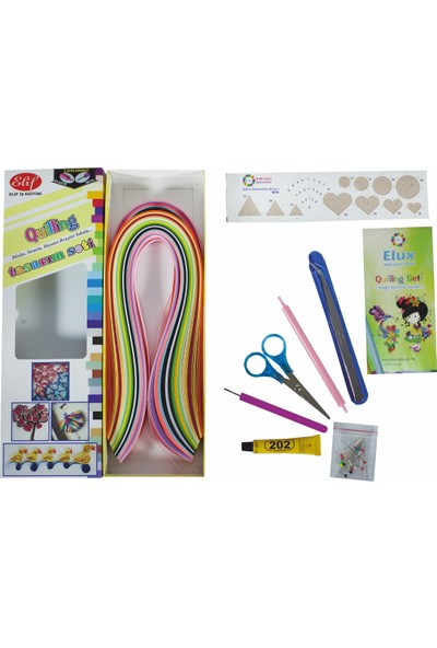 Elux Quilling Tasarım Seti - Detaylı Başlangıç Seti Elux Quilling Tasarım Seti - Detaylı Başlangıç Seti