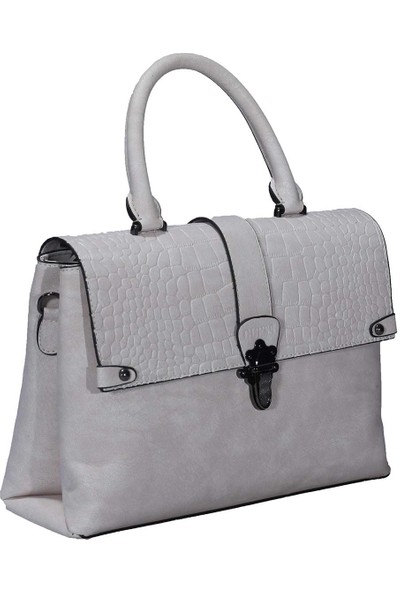 Merteller Kadın Bej Klasik El&omuz Çantası