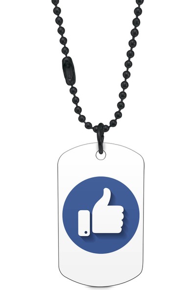 Hero Tasarım Beğeni Siyah Renk Künye / Kolye DFT1763