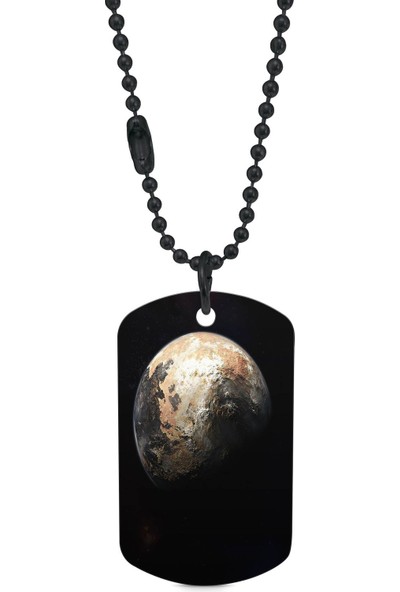 Hero Tasarım Gezegen Siyah Renk Künye / Kolye DFT2324