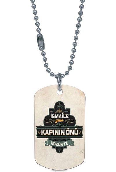 Hero Tasarım Leyla ile Mecnun Gümüş Renk Künye / Kolye DFT4995 Hero Tasarım Leyla ile Mecnun Gümüş Renk Künye / Kolye DFT4995