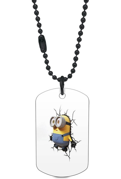 Hero Tasarım Minyonlar Siyah Renk Künye / Kolye DFT4886