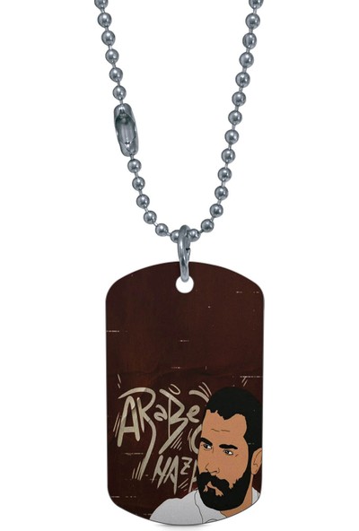 Ahmet Kaya Gümüş Renk Künye / Kolye DFT5000