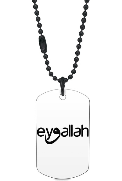 Hero Tasarım Eyvallah Siyah Renk Künye / Kolye DFT686