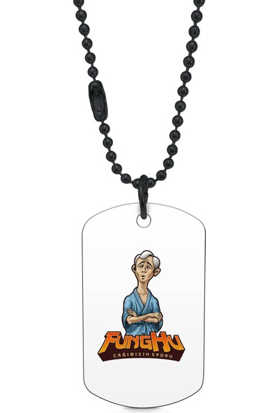 Hero Tasarım Fung Hu Siyah Renk Künye / Kolye DFT177