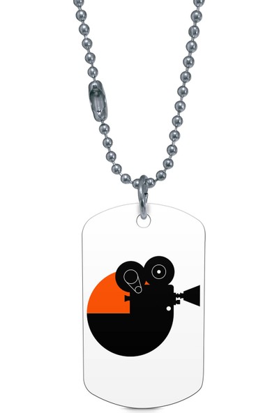 Hero Tasarım Kamera Gümüş Renk Künye / Kolye DFT1063