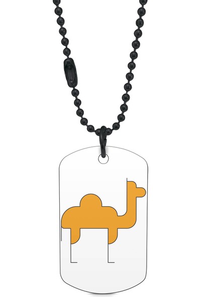 Hero Tasarım Kabe Siyah Renk Künye / Kolye DFT717 Hero Tasarım Kabe Siyah Renk Künye / Kolye DFT717