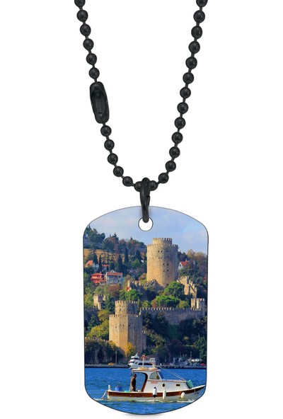 Hero Tasarım Istanbul Siyah Renk Künye / Kolye DFT2695 Hero Tasarım Istanbul Siyah Renk Künye / Kolye DFT2695