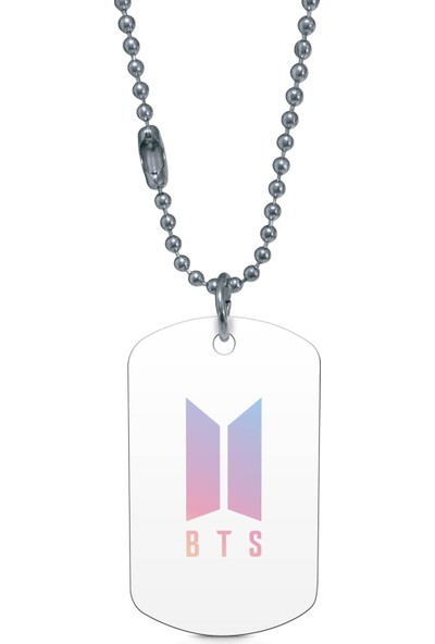 Hero Tasarım Bts Gümüş Renk Künye / Kolye DFT384 Hero Tasarım Bts Gümüş Renk Künye / Kolye DFT384