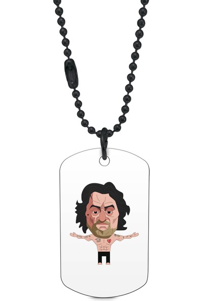 Hero Tasarım Robert De Niro Siyah Renk Künye / Kolye DFT1044