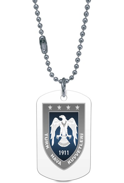 Hero Tasarım Türk Hava Kuvvetleri Gümüş Renk Künye / Kolye DFT5416 Hero Tasarım Türk Hava Kuvvetleri Gümüş Renk Künye / Kolye DFT5416