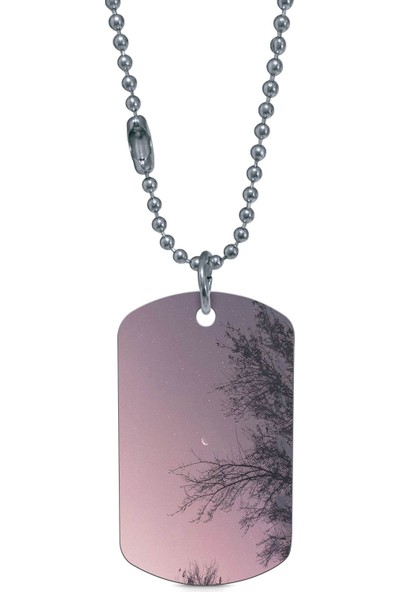 Hero Tasarım Doğa Gümüş Renk Künye / Kolye DFT2798