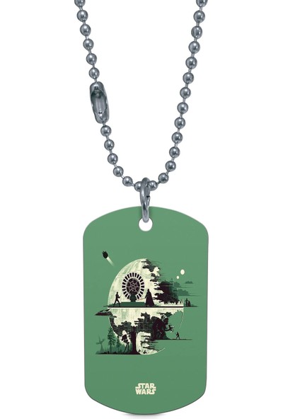 Hero Tasarım Star Wars Gümüş Renk Künye / Kolye DFT4785