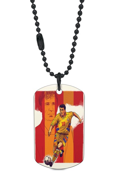 Hero Tasarım Hagi Siyah Renk Künye / Kolye DFT4576