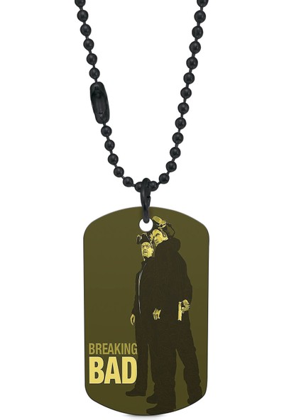 Hero Tasarım Breaking Bad Siyah Renk Künye / Kolye DFT4804