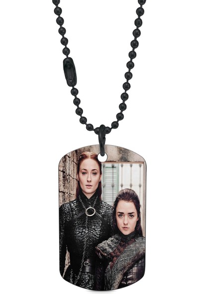 Hero Tasarım Game Of Thrones Siyah Renk Künye / Kolye DFT3057 Hero Tasarım Game Of Thrones Siyah Renk Künye / Kolye DFT3057