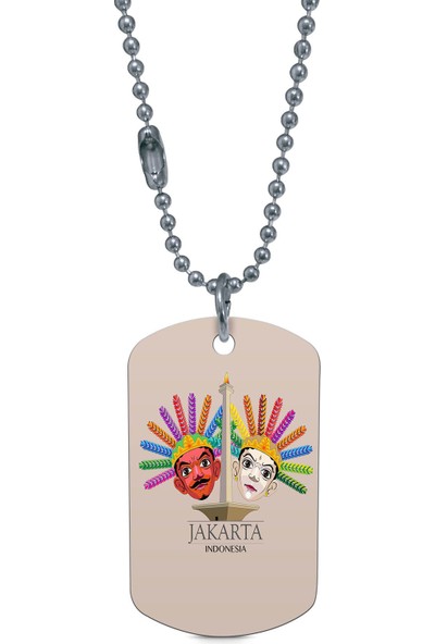 Hero Tasarım Jakarta Gümüş Renk Künye / Kolye DFT3943