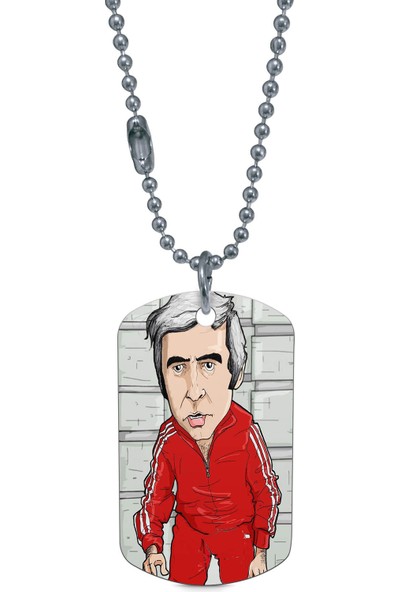 Hero Tasarım Badi Ekrem Gümüş Renk Künye / Kolye DFT4203