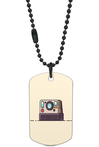 Hero Tasarım Retro Tv Siyah Renk Künye / Kolye DFT5332 Hero Tasarım Retro Tv Siyah Renk Künye / Kolye DFT5332