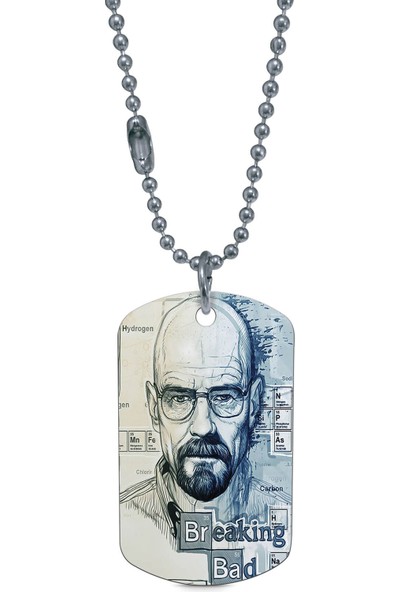 Hero Tasarım Breaking Bad Gümüş Renk Künye / Kolye DFT4805