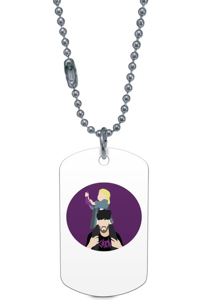 Hero Tasarım Şehinşah Gümüş Renk Künye / Kolye DFT1667 Hero Tasarım Şehinşah Gümüş Renk Künye / Kolye DFT1667