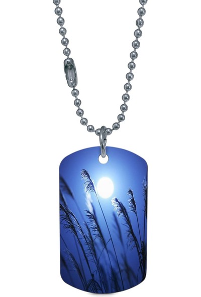 Hero Tasarım Doğa Gümüş Renk Künye / Kolye DFT3111