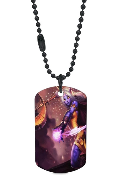 Hero Tasarım Support Lol Siyah Renk Künye / Kolye DFT3240
