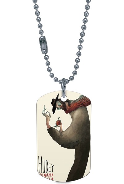 Hero Tasarım Cem Karaca Hudey Gümüş Renk Künye / Kolye DFT4677