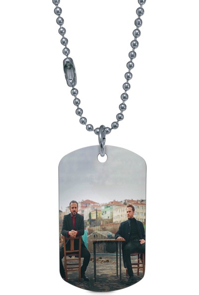 Hero Tasarım Çukur Gümüş Renk Künye / Kolye DFT2638