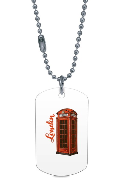 Hero Tasarım London Gümüş Renk Künye / Kolye DFT2307