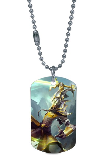 Hero Tasarım Jungle Lol Gümüş Renk Künye / Kolye DFT3218