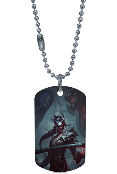 Hero Tasarım Game Character Gümüş Renk Künye / Kolye DFT3223 Hero Tasarım Game Character Gümüş Renk Künye / Kolye DFT3223