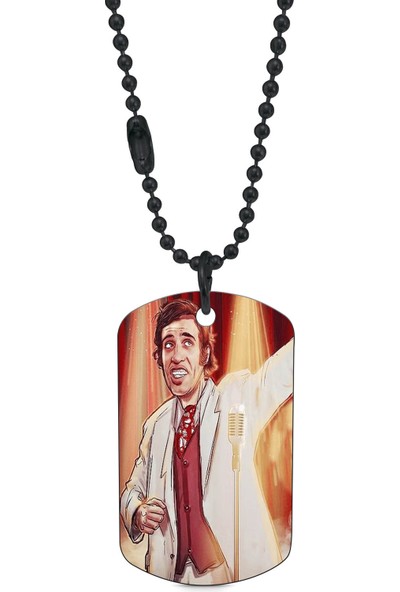 Hero Tasarım Kemal Sunal Siyah Renk Künye / Kolye DFT2524