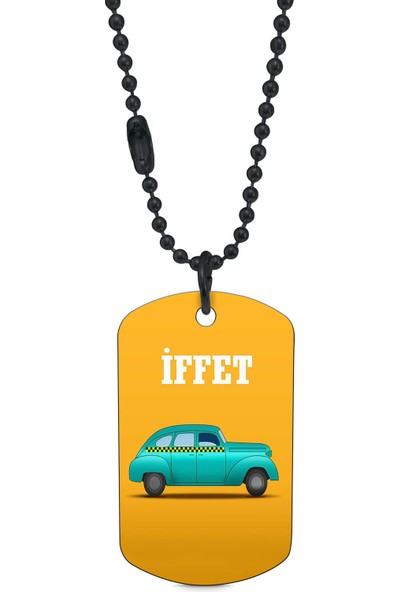 Hero Tasarım Iffet Siyah Renk Künye / Kolye DFT2395 Hero Tasarım Iffet Siyah Renk Künye / Kolye DFT2395