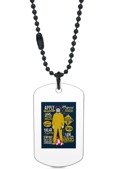 Hero Tasarım Breaking Bad Siyah Renk Künye / Kolye DFT473