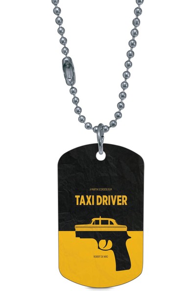 Hero Tasarım Taxi Driver Gümüş Renk Künye / Kolye DFT4756